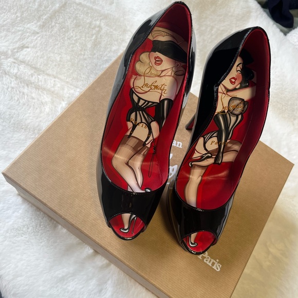 Christian Louboutin | Shoes | Christian Louboutin Chick Up Alta 5 Pinup ...